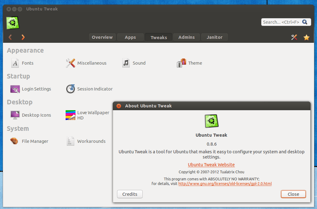 Ubuntu Tweak 0.8.6 發布，支持Ubuntu 13.10並有大量改進 - LinuxStory