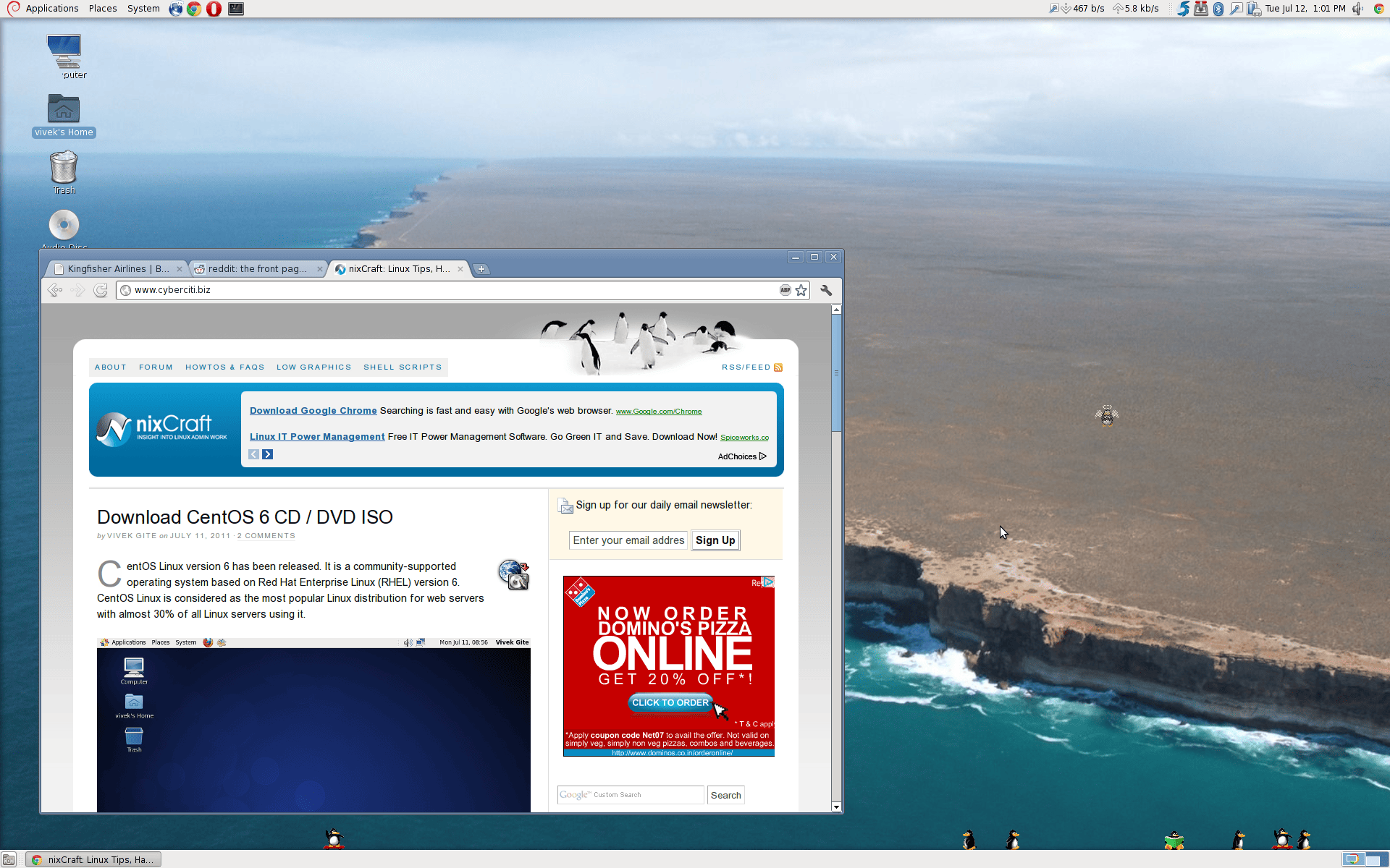 Linux/Unix 桌面趣事：召唤一群企鹅在桌面上行走 - LinuxStory